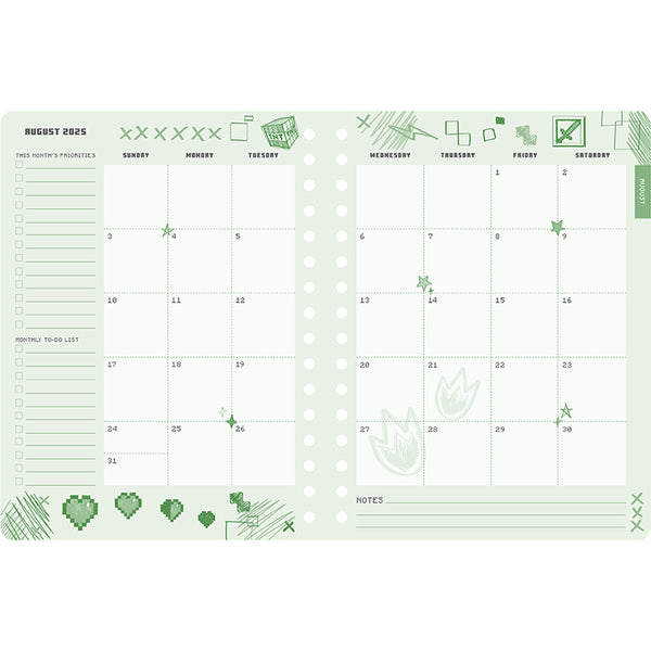 2025-2026 Minecraft Mobs Student Planner – Insight Editions
