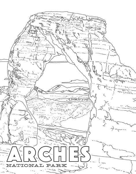The National Parks Poster Coloring Book – Insight Editions