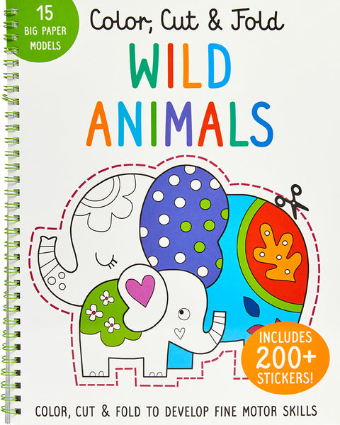 Color, Cut, and Fold: Wild Animals – Insight Editions