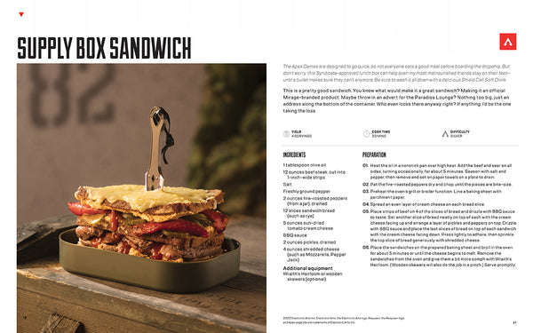 Apex Legends: The Official Cookbook – Insight Editions
