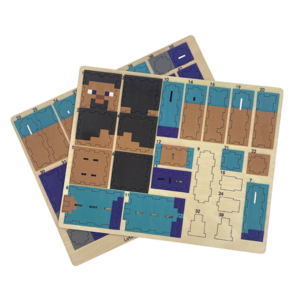 IncrediBuilds: Minecraft: Steve 3D Wood Model – Insight Editions
