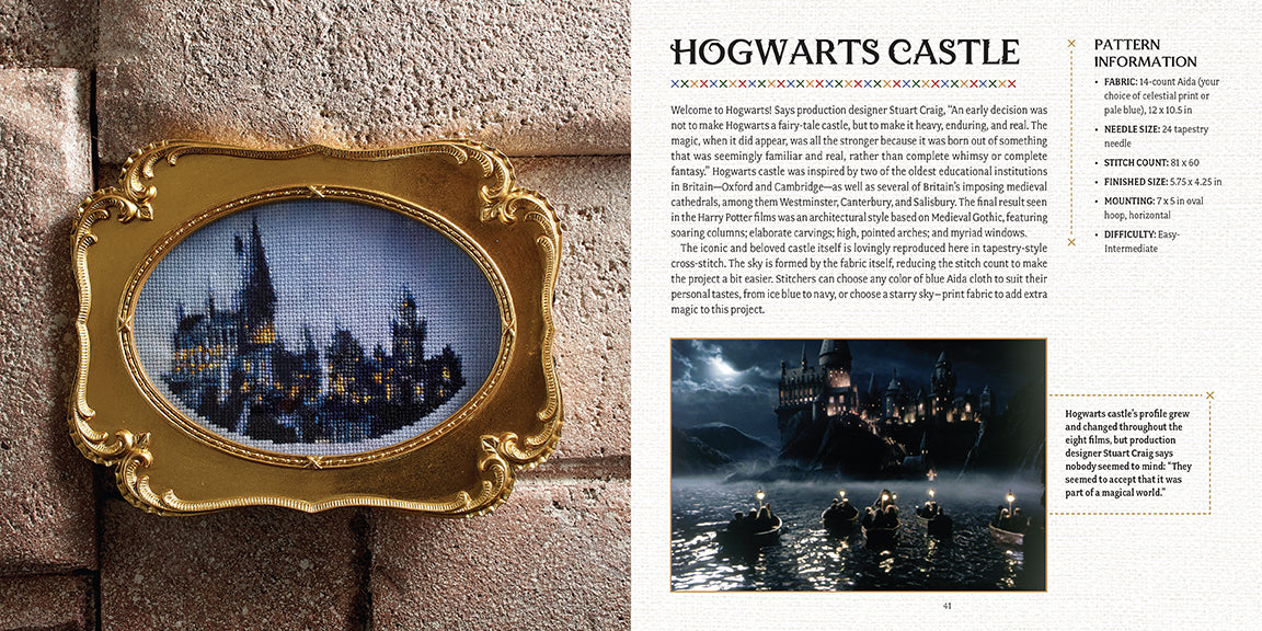 Harry Potter: The Official Hogwarts Book of Cross-Stitch – Insight Editions