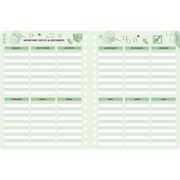 2025-2026 Minecraft Mobs Student Planner – Insight Editions