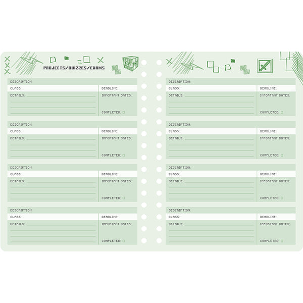 2025-2026 Minecraft Mobs Student Planner – Insight Editions