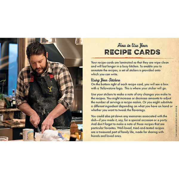 Yellowstone: The Official Dutton Ranch Recipe Cards – Insight Editions