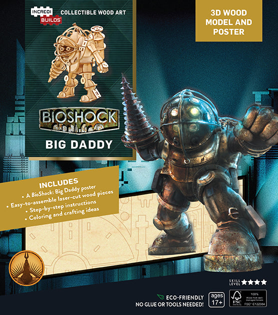 IncrediBuilds: BioShock: Big Daddy 3D Wood Model and Poster – Insight ...