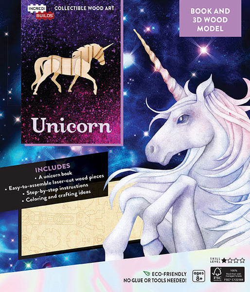 IncrediBuilds: Unicorn Book and 3D Wood Model – Insight Editions