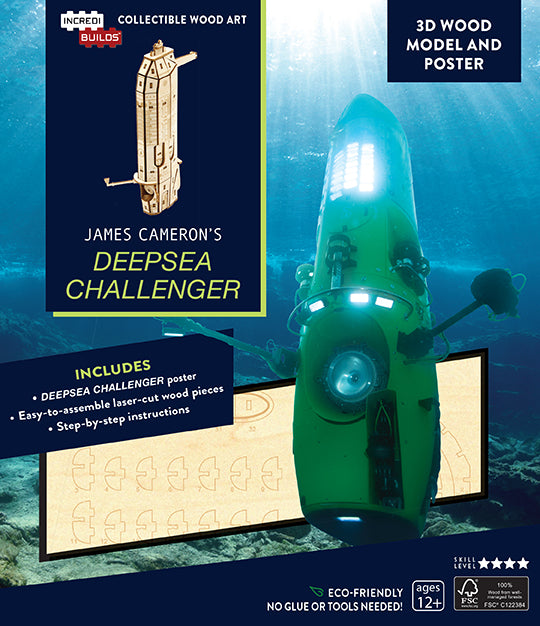 IncrediBuilds: James Cameron's DEEPSEA CHALLENGER 3D Wood Model and Po ...