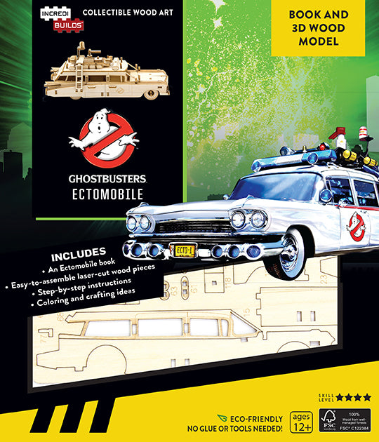 IncrediBuilds: Ghostbusters: Ectomobile Book and 3D Wood Model ...