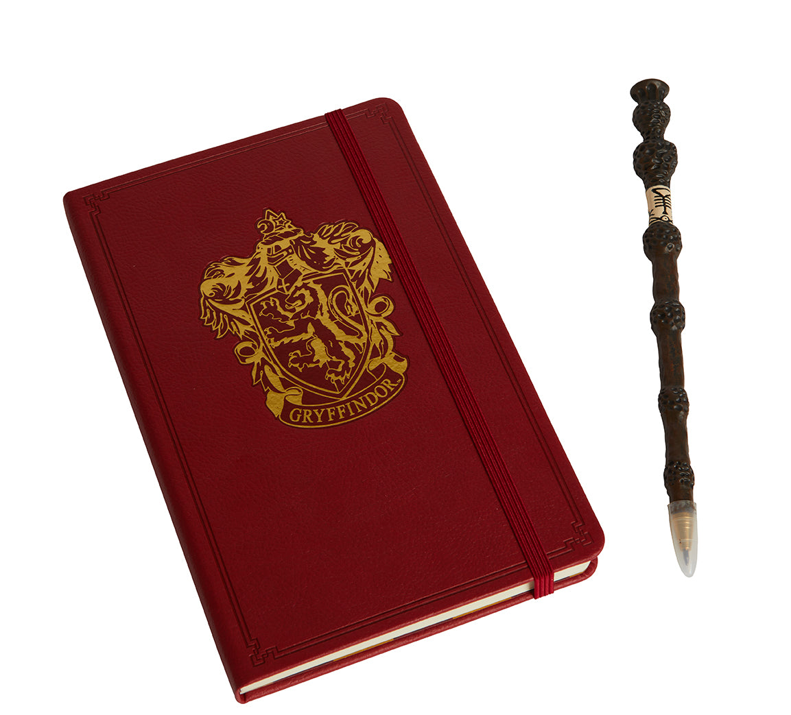 Harry Potter: Gryffindor Hardcover Journal and Elder Wand Pen Set ...