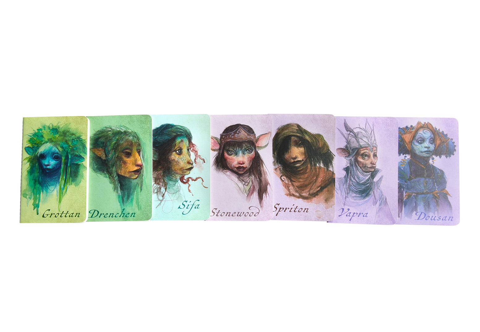 The Dark Crystal: Gelfling Clan Sewn Notebook Boxed Set (Set of 7 ...