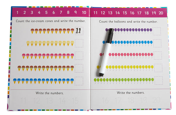 Let's Learn: First Number Skills (Write and Wipe) – Insight Editions
