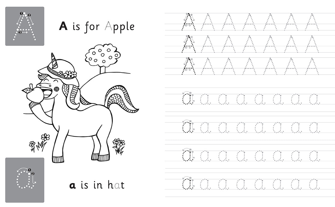 Trace & Learn Handwriting Practice: Unicorn – Insight Editions