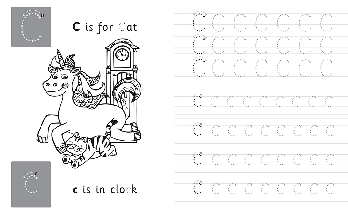 Trace & Learn Handwriting Practice: Unicorn – Insight Editions