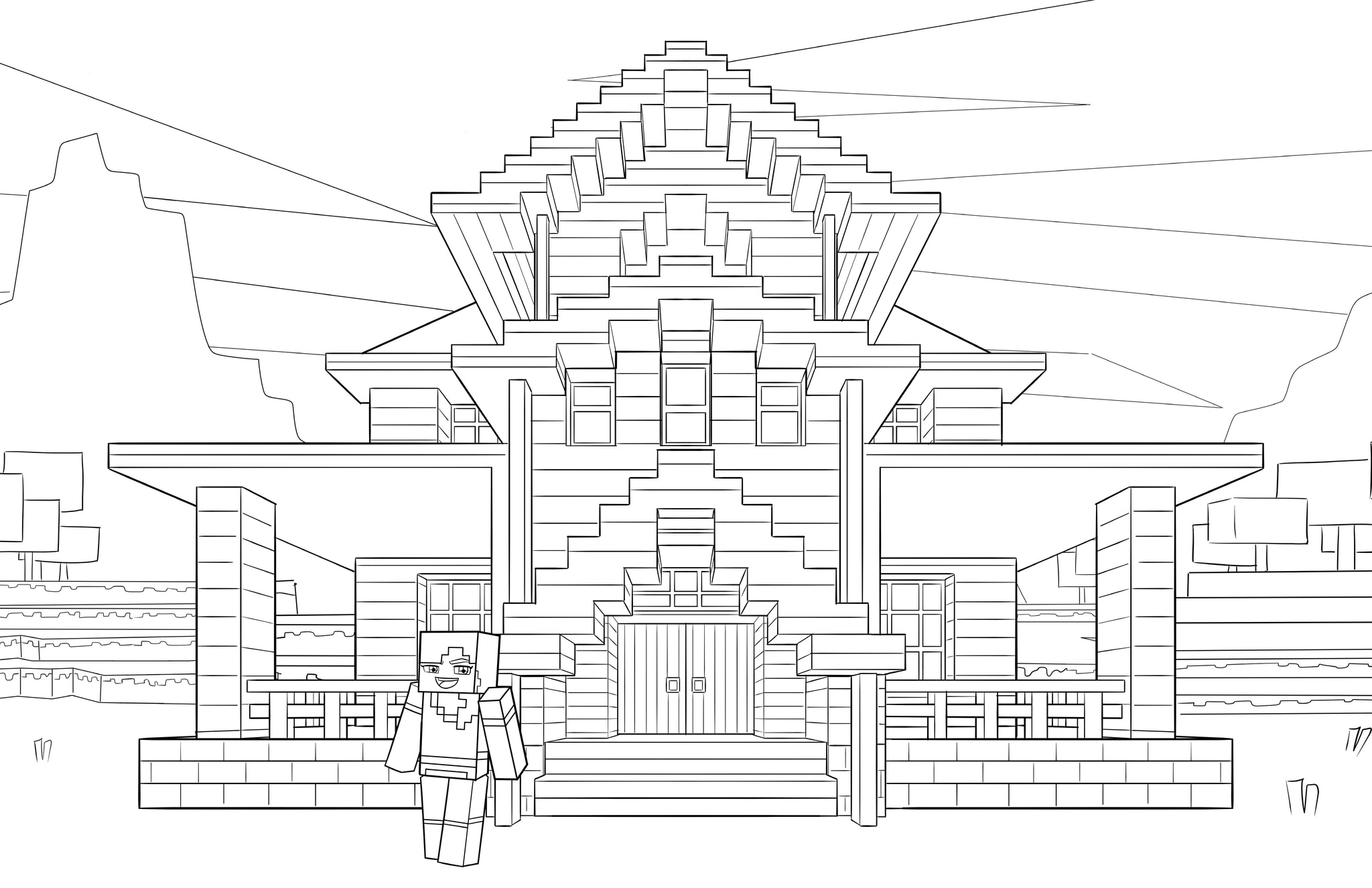 The Official Minecraft Coloring Adventures Book: Create, Explore, Colo ...