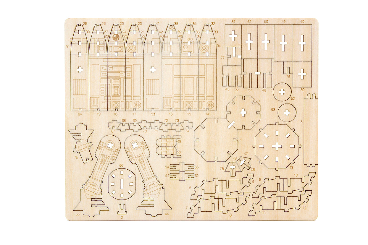 IncrediBuilds: Star Wars: R2-D2 3D Wood Model and Book – Insight Editions